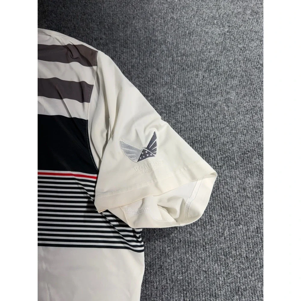 Shirts | Puma Golf Shirt Mens Xl White Polo Chest Stripe Folds Of Honor ...